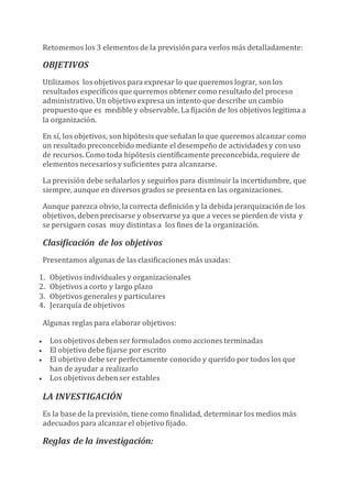 La prevision | DOCX