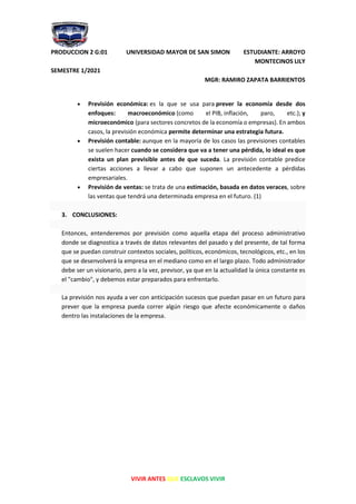 La prevision | PDF