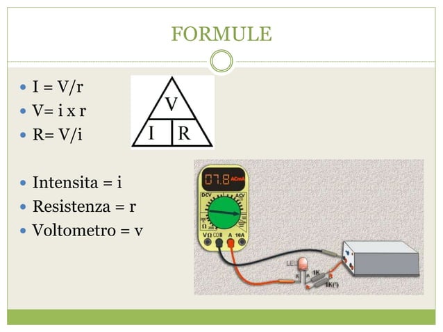 La prima legge di ohm | PPTX | Physics | Science