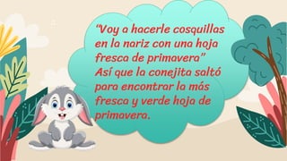 La primavera está aquí cuento preescolar | PPTX