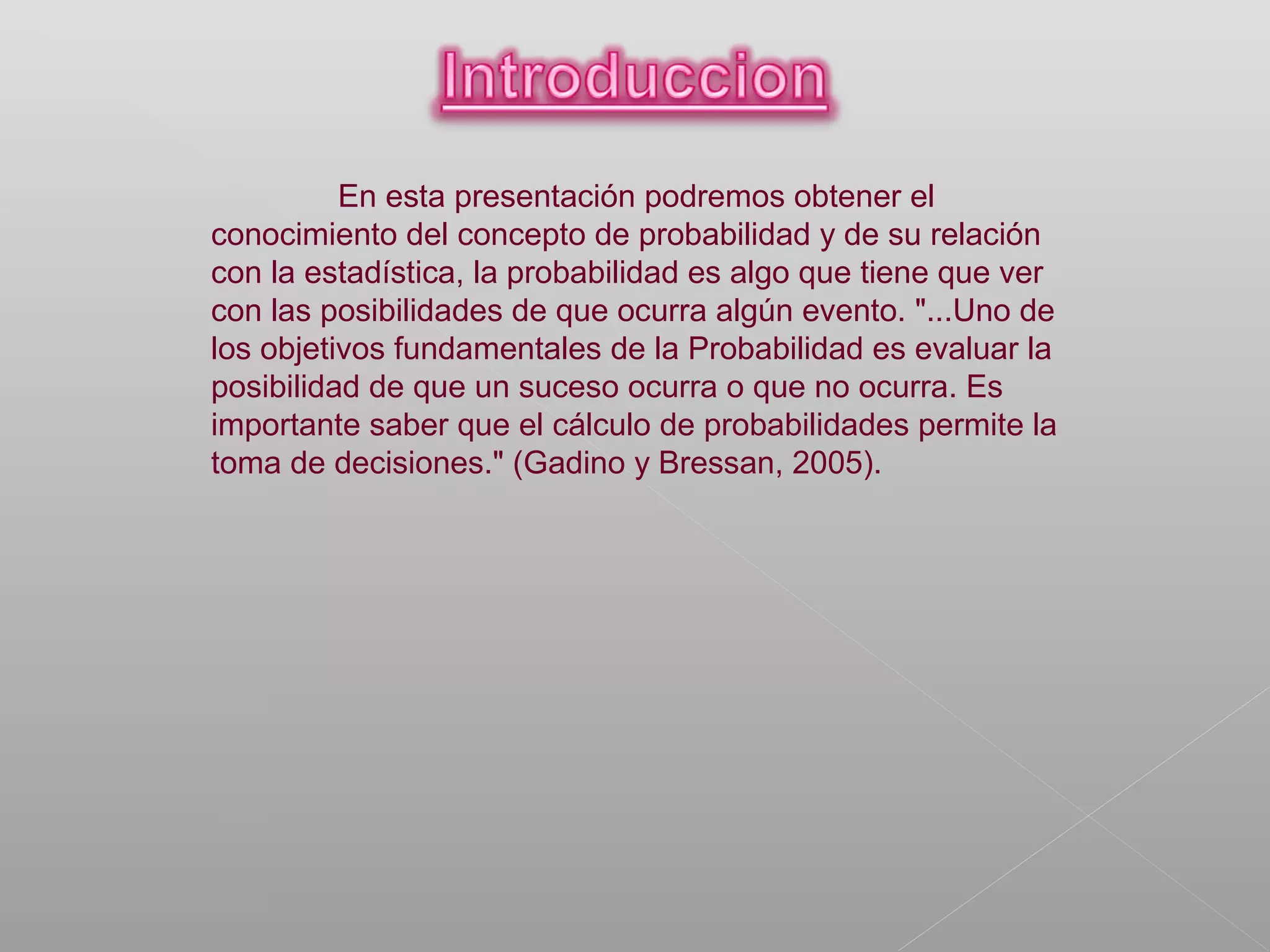 La probabilidad y su relacion con la estadistica | PPT