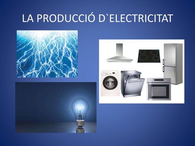 La producció d`electricitat | PPT