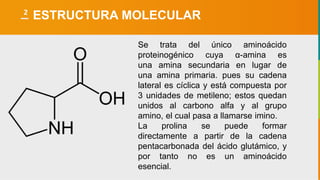 La prolina | PPTX