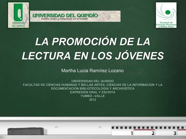 La Promoción De La Lectura En Los Jóvenes Ppt