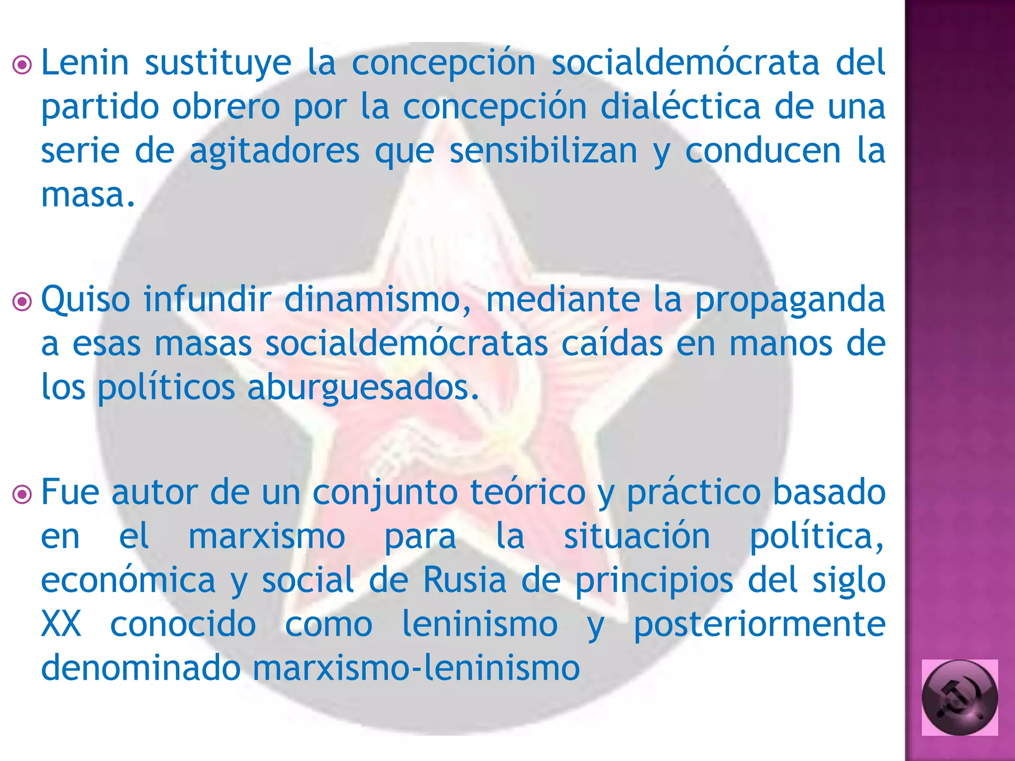 La propaganda de tipo leninista | PPT