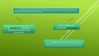 La propiedad | PPTX