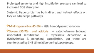Laparoscopy surgeries and Anaesthetic management | PPTX
