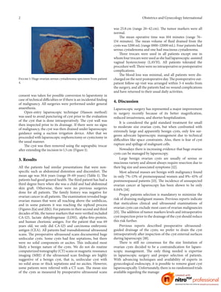 Laproscopic management of huge ovarian cyst | PDF
