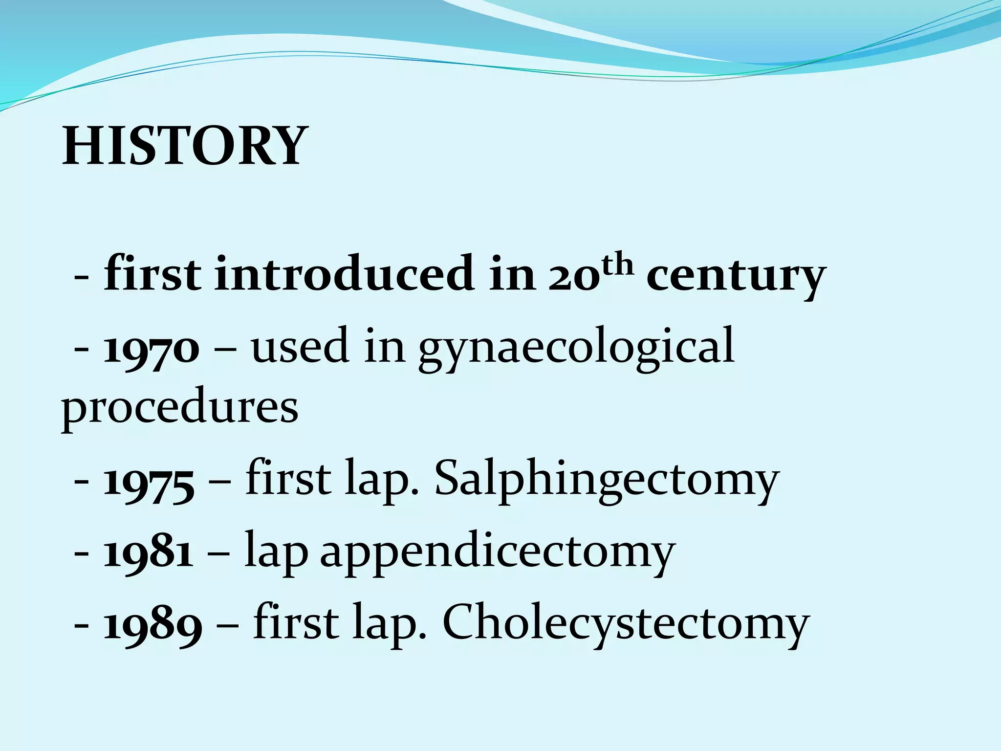 Laparoscopic surgery & it's anaesthetic management | PPTX