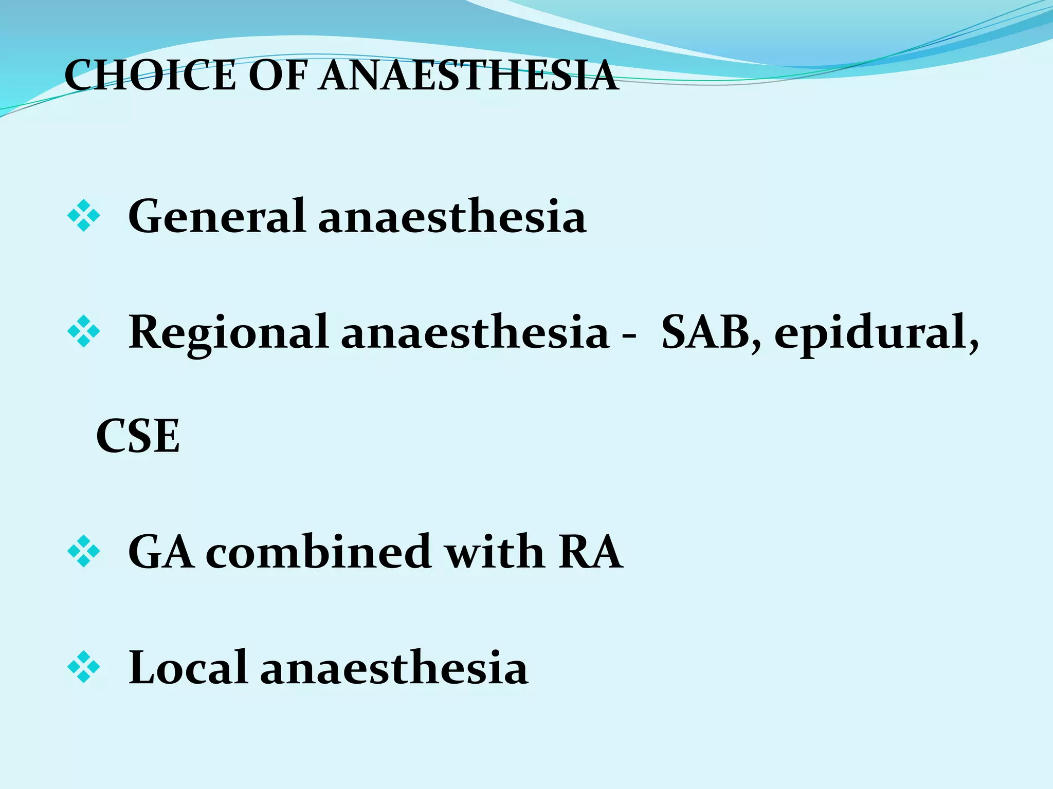 Laparoscopic surgery & it's anaesthetic management | PPTX