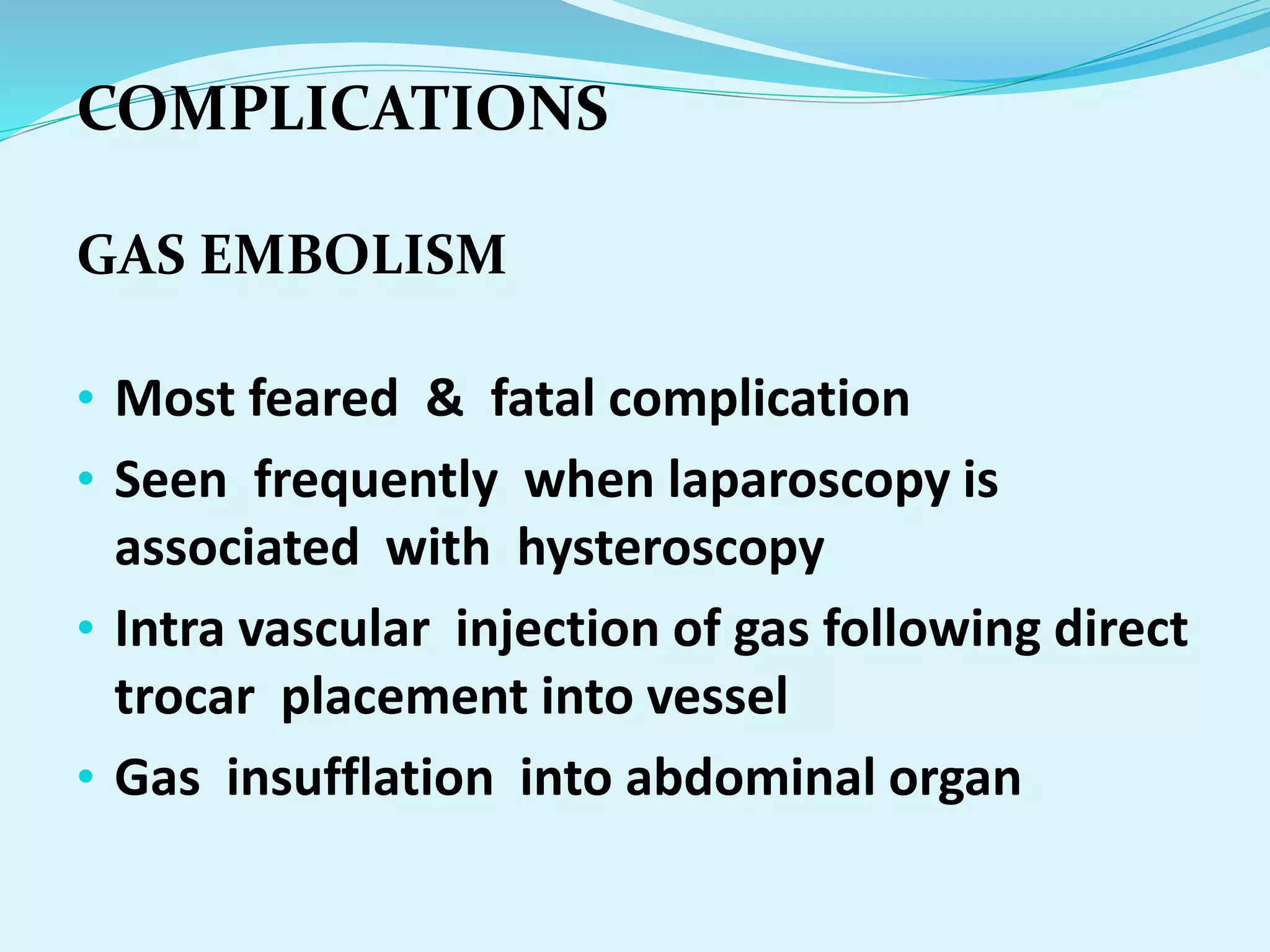 Laparoscopic surgery & it's anaesthetic management | PPTX