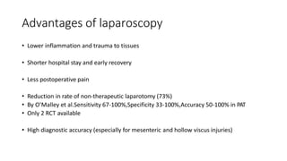 Laproscopy approach In abdominal Trauma.pptx