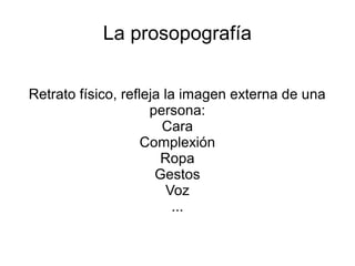 La prosopografía | ODP