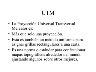 La proyección utm | PPT