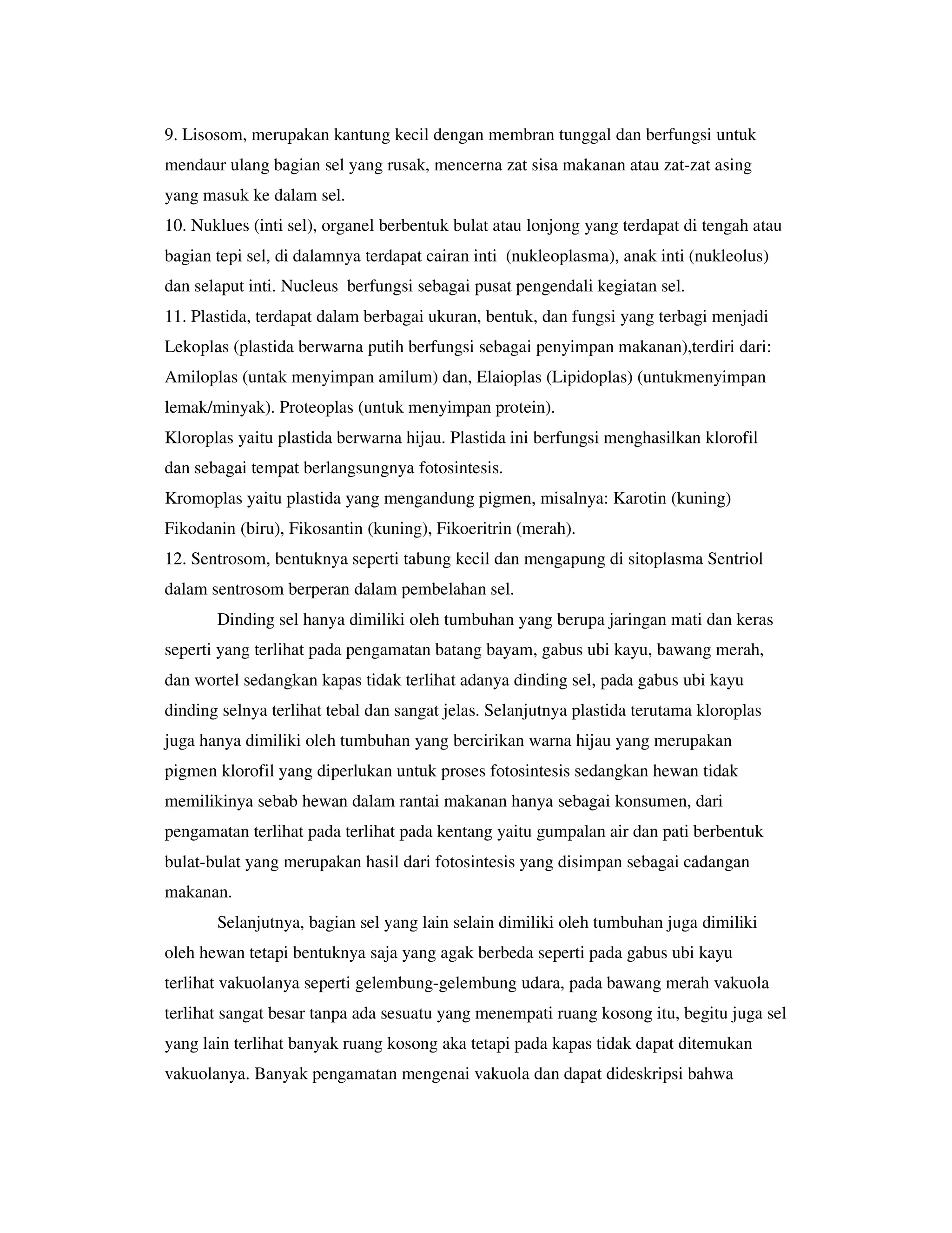 Lap sel tumbuhan | PDF