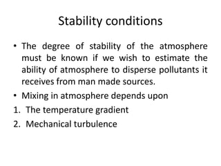 Lapse rate and stability conditions | PPTX