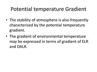 Lapse rate and stability conditions | PPTX