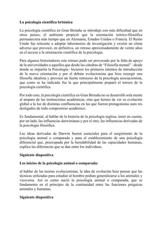 La psicología científica británica | PDF