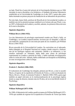 La psicología científica británica | PDF