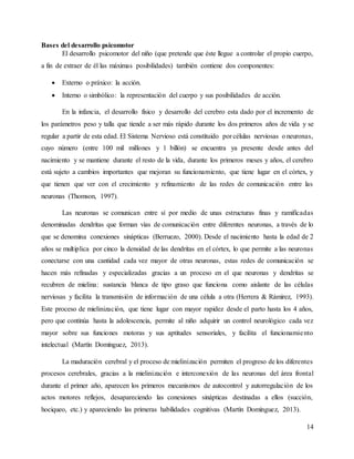 La psicomotricidad | DOCX