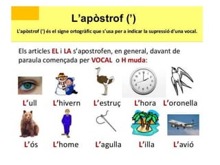 L´apòstrof | PPTX
