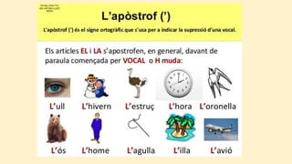 L´apòstrof | PPT