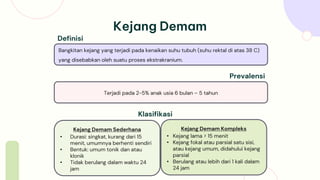 lapsus kejang demam sederhana internship | PPTX