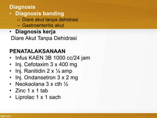 Diare Akut Non Dehidrasi | PPTX