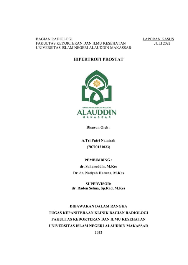 Lapsus Hipertrofi ProstaT | DOCX