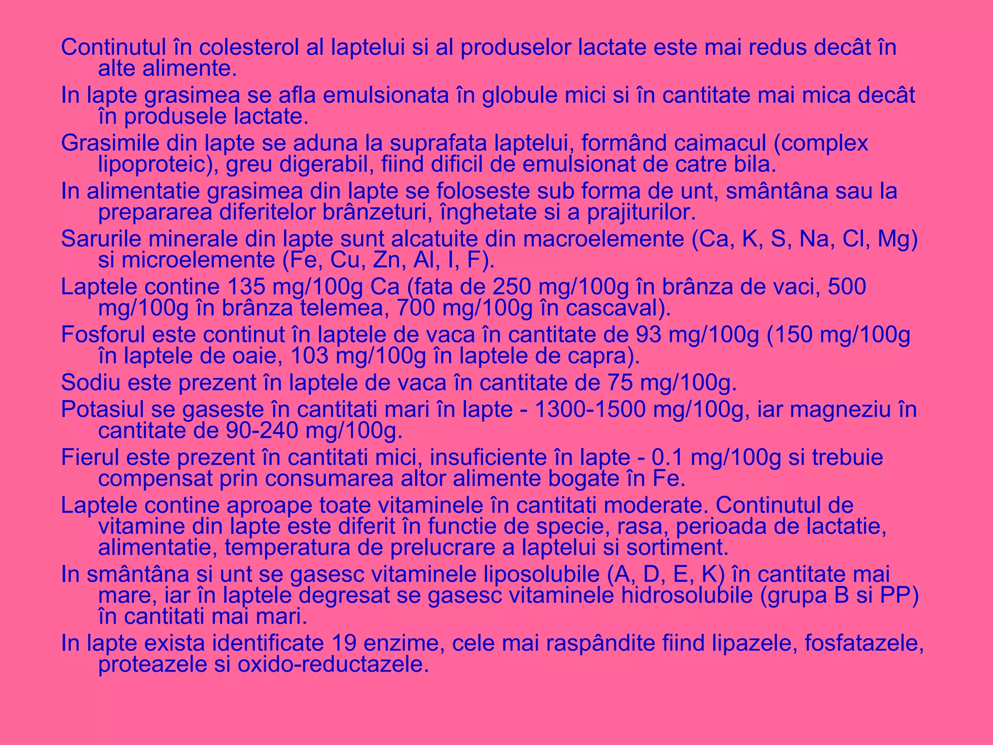 Laptele şi produsele lactate | PPT