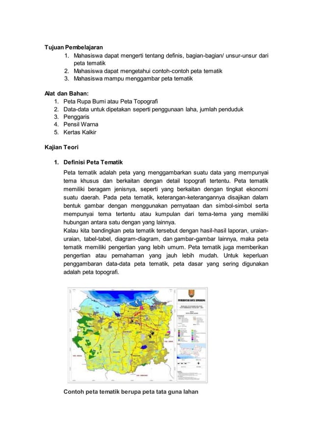 Laporan Interpretasi Ruang Peta Tematik | DOCX