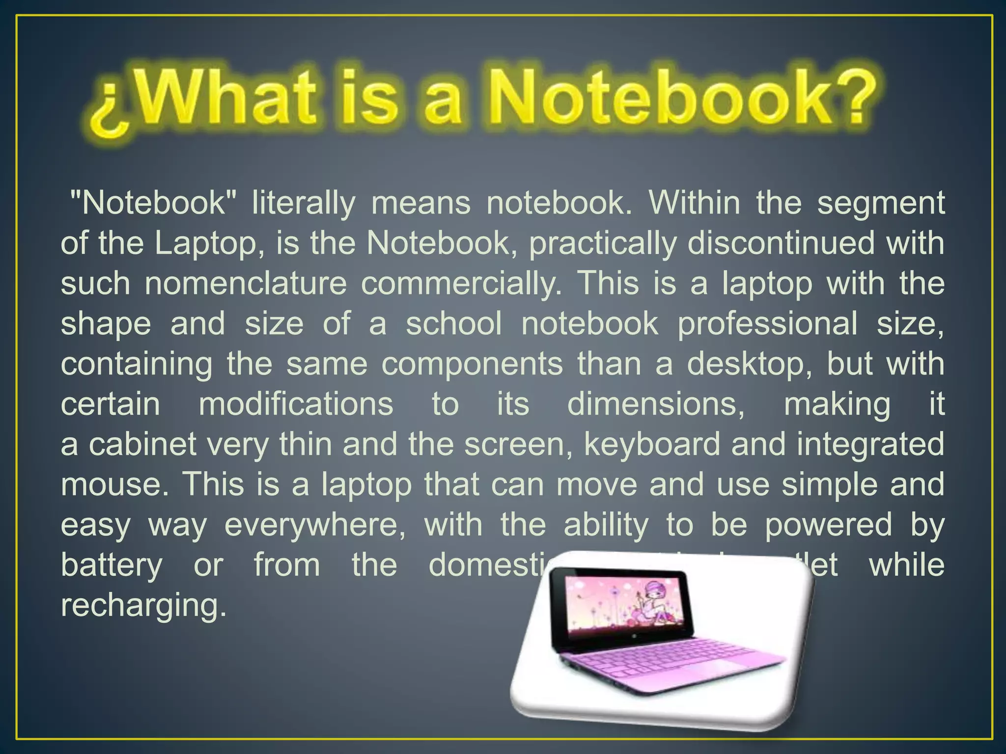 Laptop netbook-notebook- ingles | PPT
