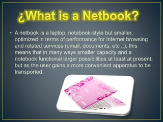 Laptop netbook-notebook- ingles | PPT