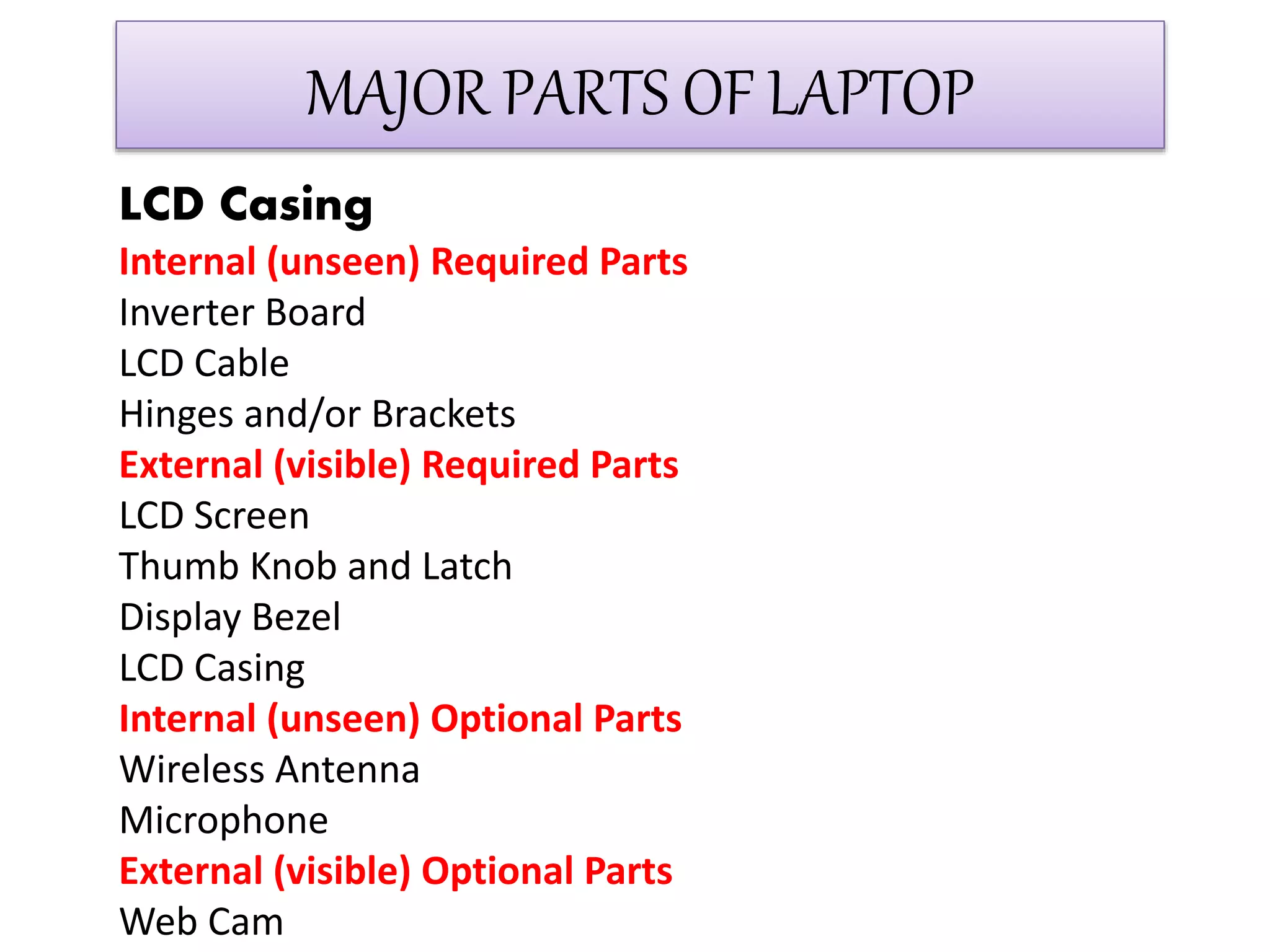 fault finding for laptop | PPTX