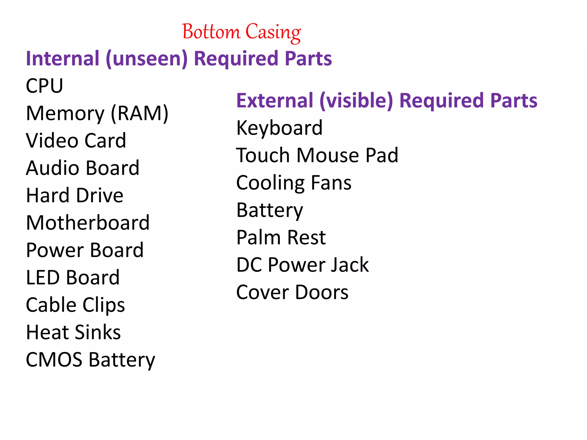 fault finding for laptop | PPTX
