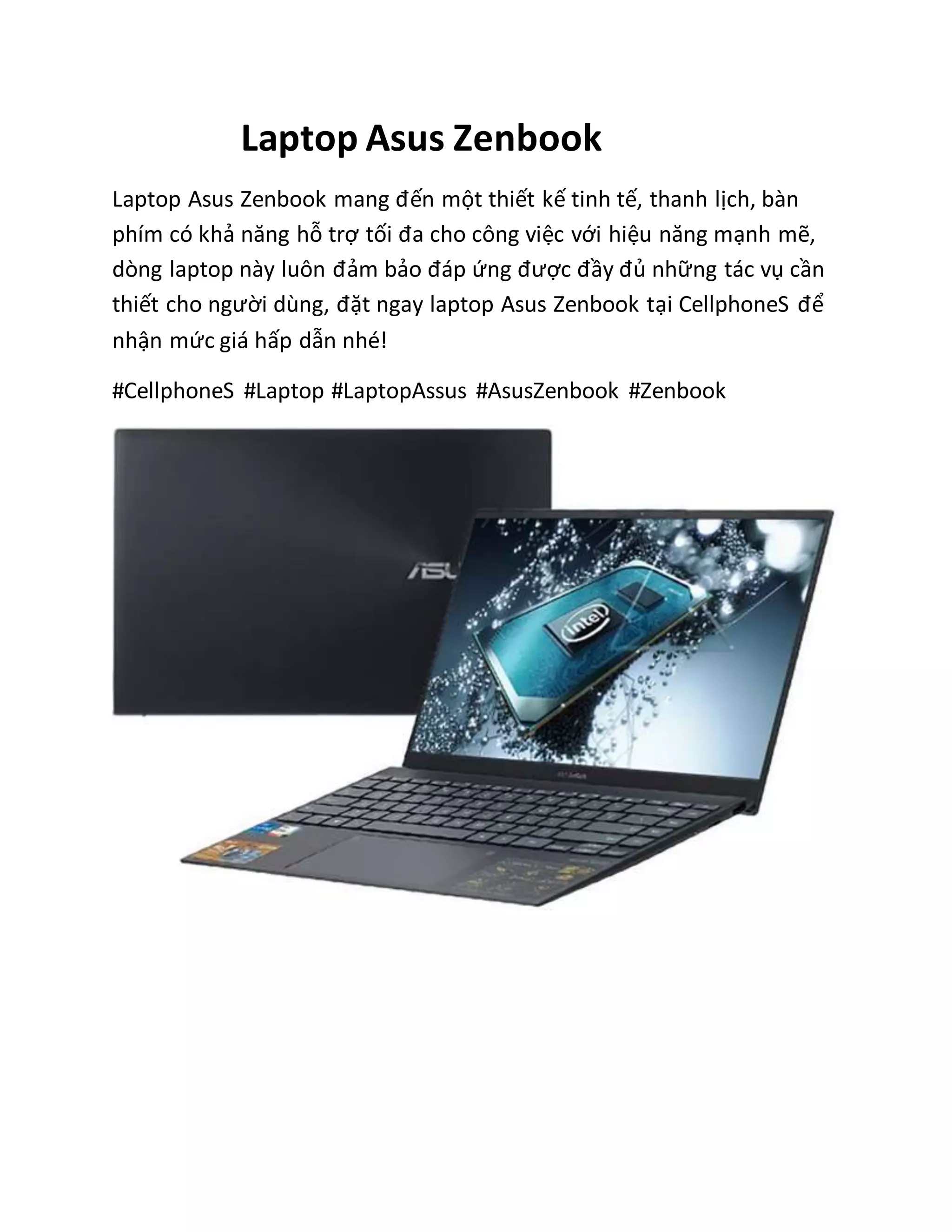 Laptop Asus Zenbook | PDF