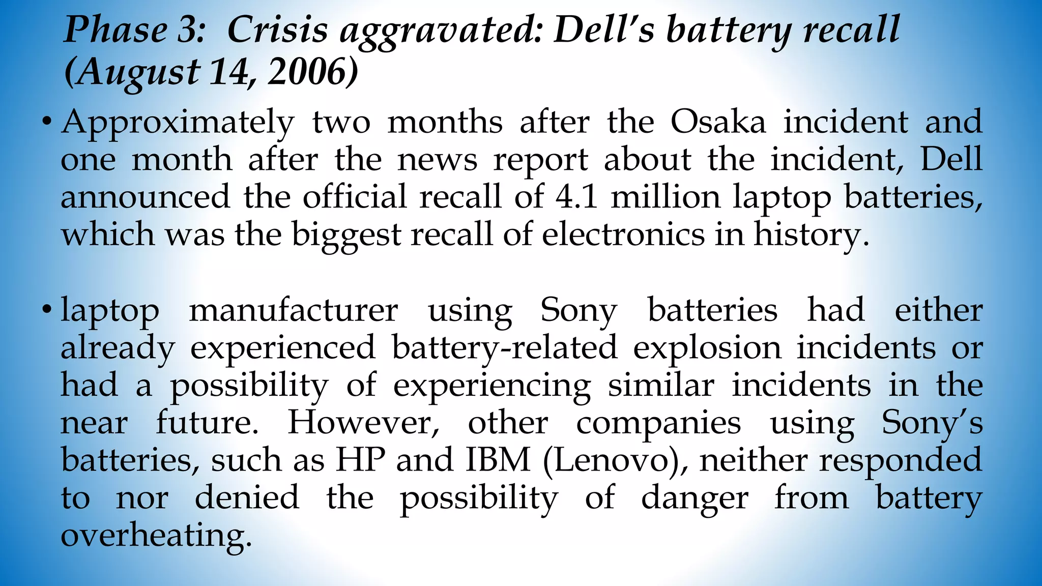 A Dell Laptop battery explosion | PPTX