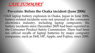 A Dell Laptop battery explosion | PPTX