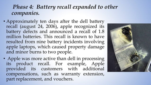A Dell Laptop battery explosion | PPTX