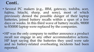 A Dell Laptop battery explosion | PPTX