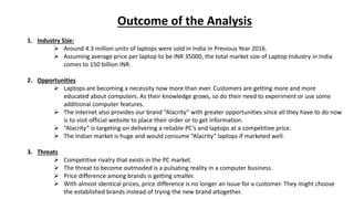 Laptop industry analysis porter pestel By Saurabh Maloo | PPTX