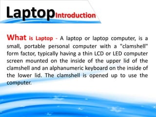 Laptop industry presentation by Jyoti sharma | PPT