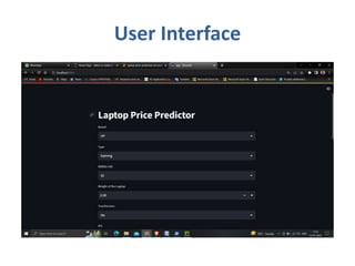 laptop price prediction presentation | PPTX