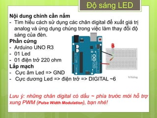 Bai giang Lap trinh board Arduino aaaaaa | PPTX