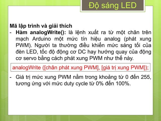 Bai giang Lap trinh board Arduino aaaaaa | PPTX