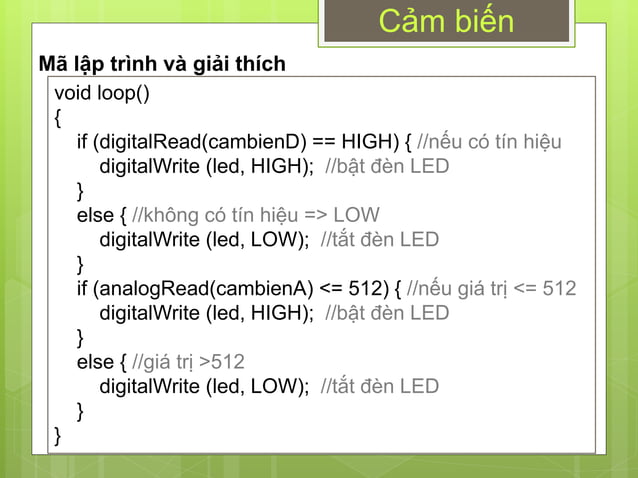 Bai giang Lap trinh board Arduino aaaaaa | PPTX