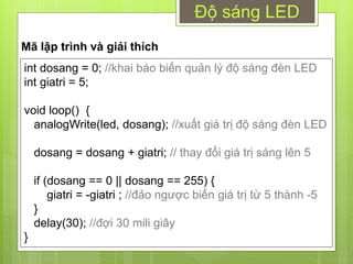 Bai giang Lap trinh board Arduino aaaaaa | PPTX