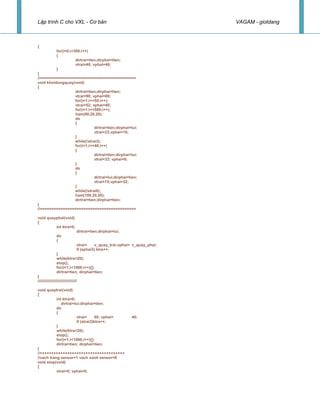 Lập trình C cơ bản cho vi điều khiển | PDF