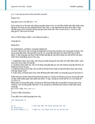 Lập trình C cơ bản cho vi điều khiển | PDF