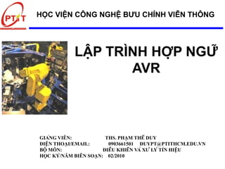 Lap trinh Hop Ngu Assambly | PPT